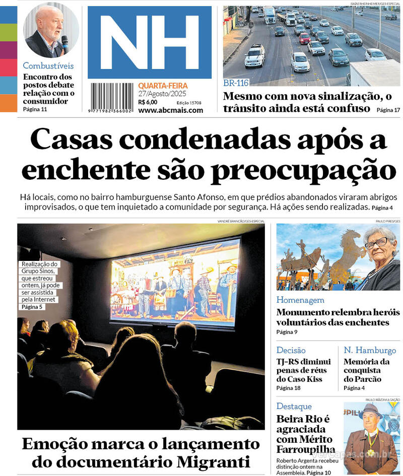 Capa Jornal NH Quarta, 4 de Janeiro de 2023