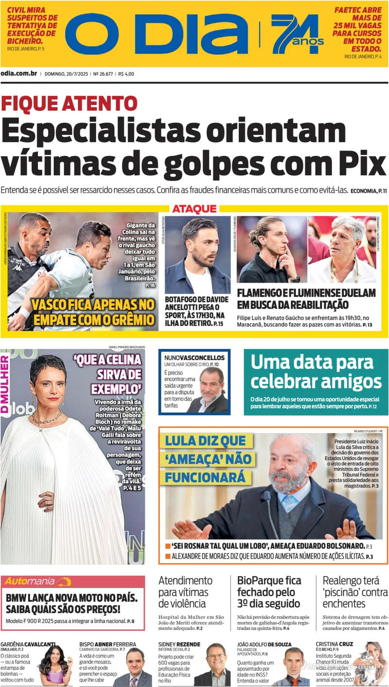Capa O Dia Quarta, 9 de Novembro de 2022