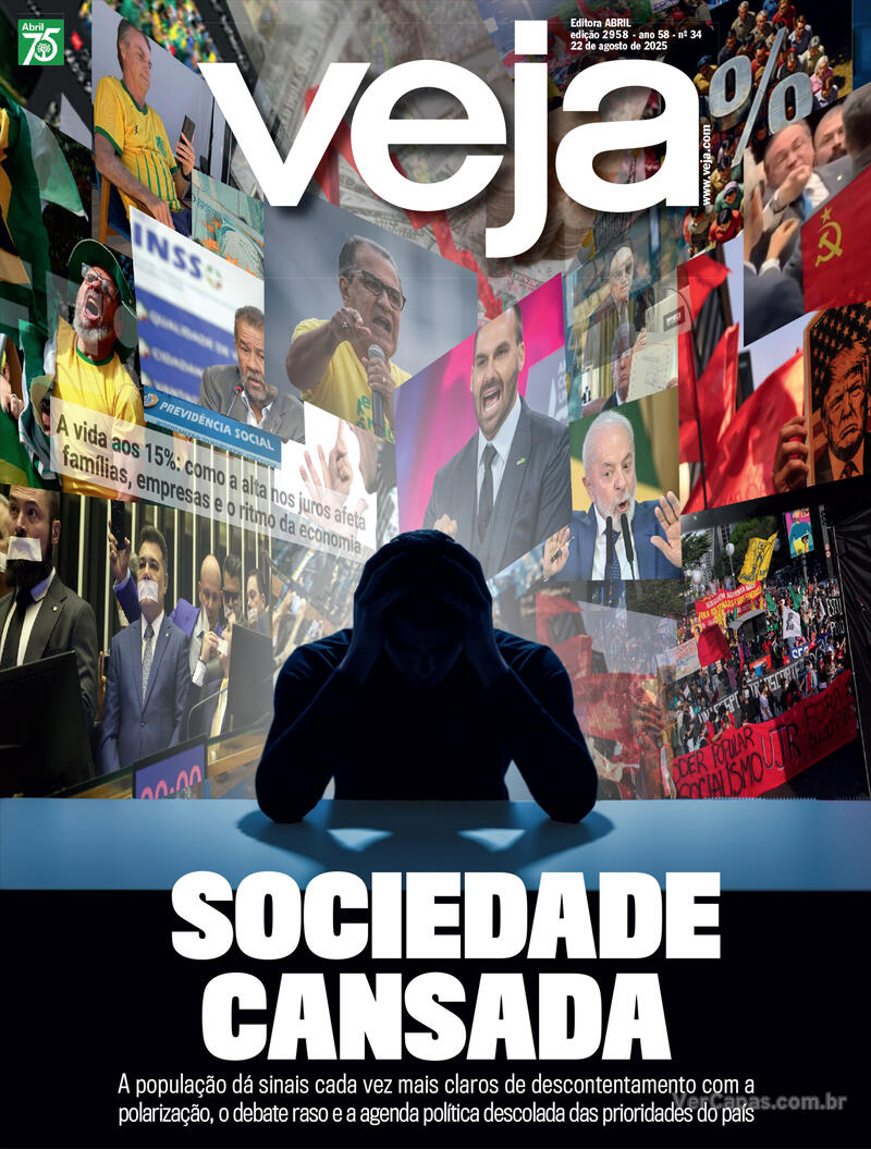 Capa Veja Edição Sexta,22 de Agosto de 2025