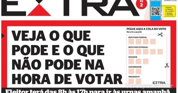 Capa Extra Edição Sábado, 1 de Outubro de 2022